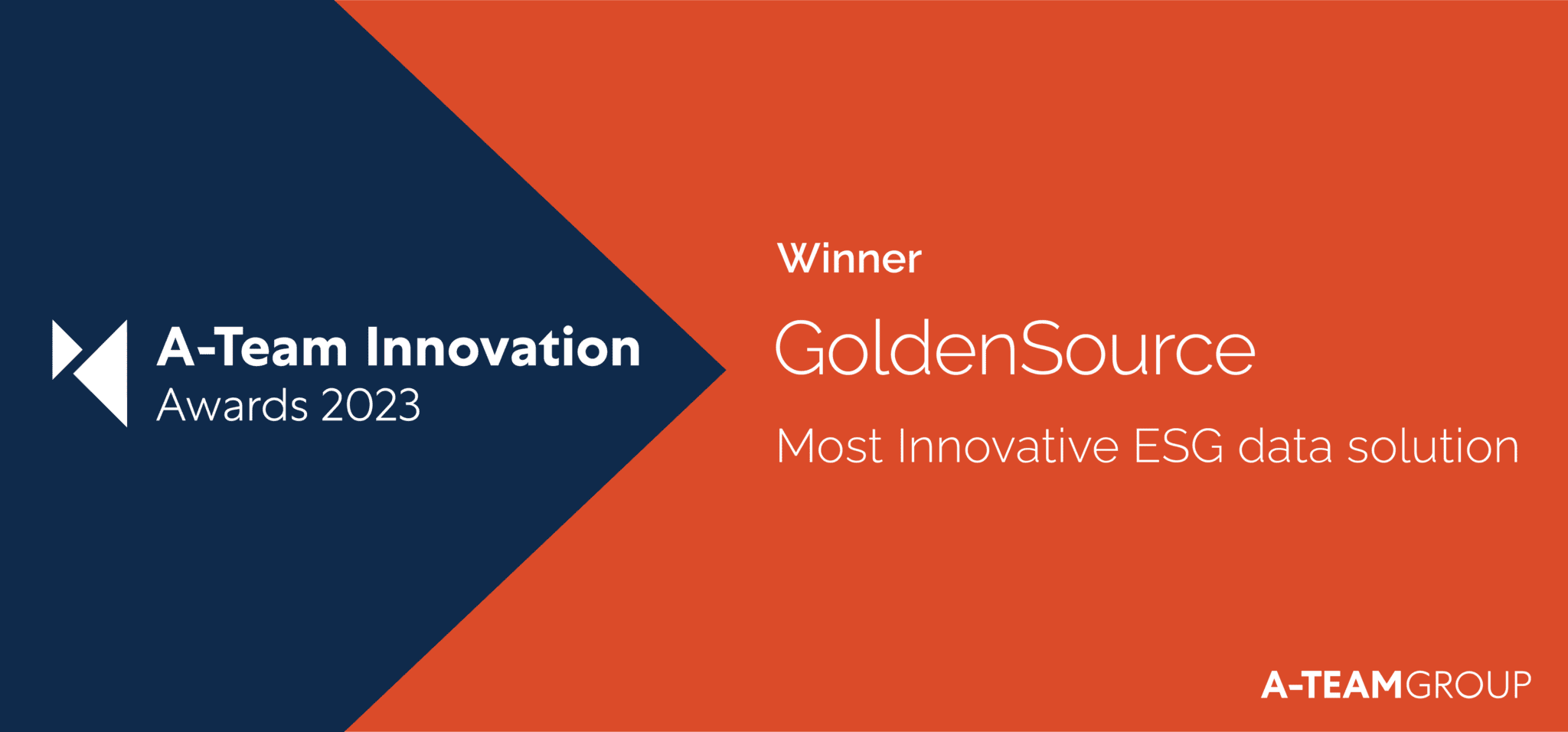 GoldenSource Wins Most Innovative ESG Data Solution